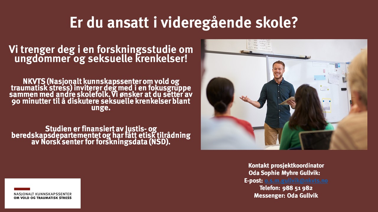 Seksuell vold i unges nære relasjoner - utsatte, utøver og ...